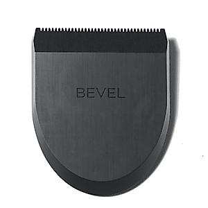 Bevel Square Trimmer Blade Attachment - Compatible with Bevel Trimmer Only, Beard Trimmer for Men, Mustache Trimmer, Cordless Face, Neck and Body Hair Trimmer Attachment Head - Black, 1 Count