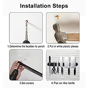 Magnetic Knife Strips,Magnetic Knife Holder Magnetic Bar for knives Tools, Knife Rack, Knife Strip, Kitchen Utensil Holder, Tool Holder, Multipurpose Magnetic Knife Rack 1 pack