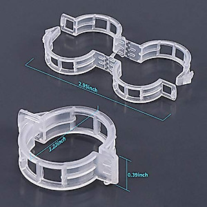 GSINODRS 200Pcs Plant Support Clips, Garden Support Clips, Garden Clips, Grape Vine, Tomato Vine Vegetables Plants Trellis Clips to Grow Upright Makes Plants Healthier