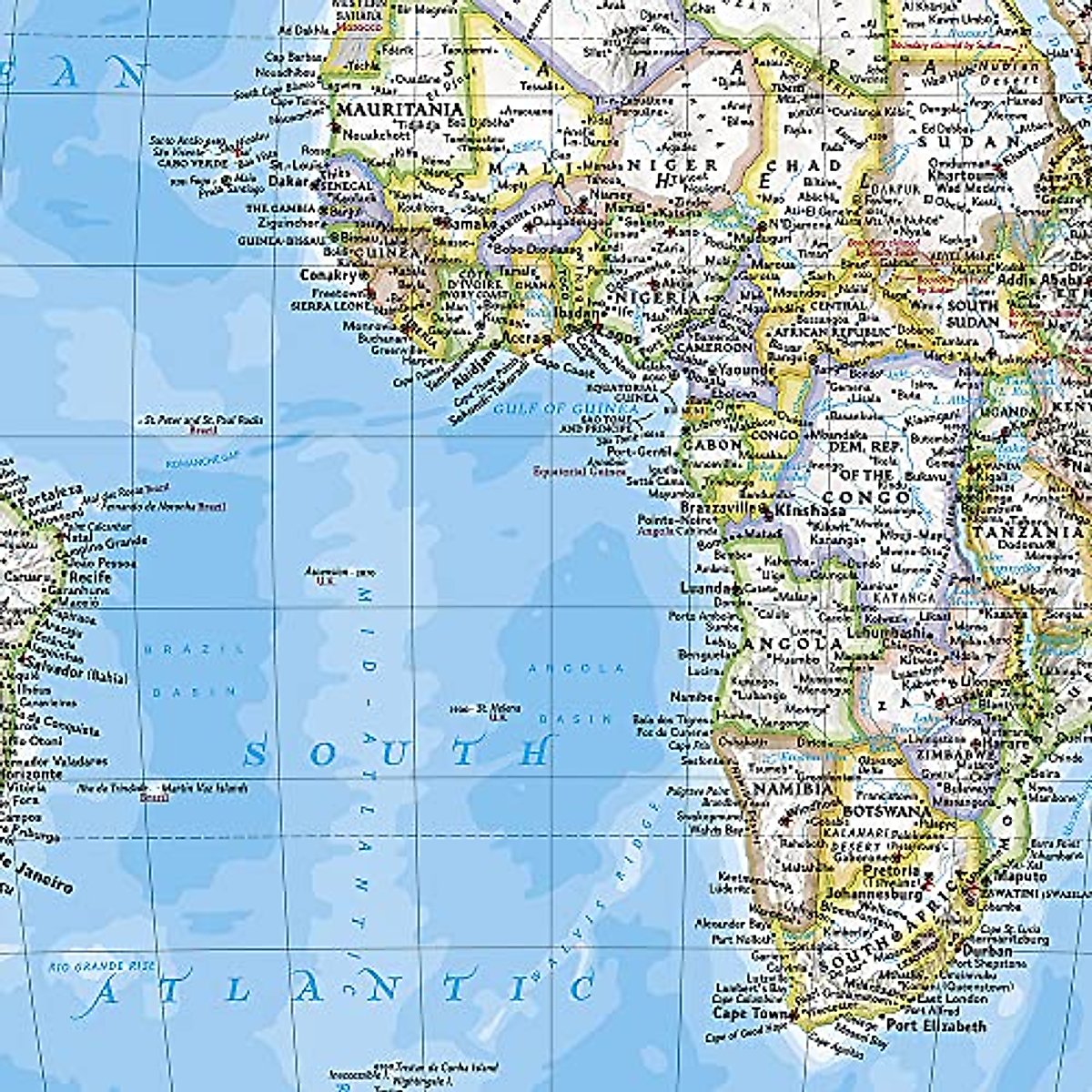 National Geographic World Map (folded with flags and facts) (National Geographic Reference Map)