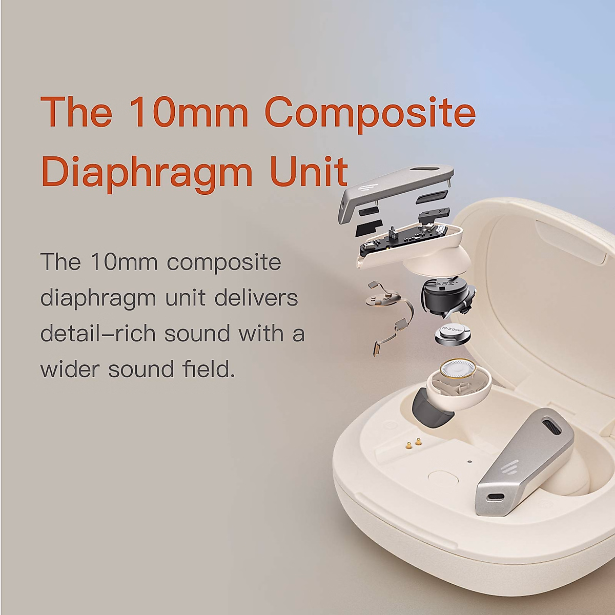 Edifier TWS NB2 True Wireless Active Noise Canceling Earbuds, ANC in-Ear Detection,Touch Control, Bluetooth 5.0 Earphones, 32 Hours Playback, White…