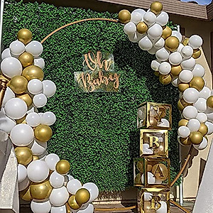 uyoyous 12PCS Grass Wall Panels 24x16 Inch Artificial Boxwood Hedges Mat Grass Backdrop Fence Screen Privacy Greenery Panel Indoor Outdoor Decor for Garden Backyard Patio Party, 31 Sq.ft