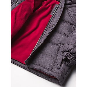 Osh Kosh Baby Boys' Heavyweight Winter Jacket with Sherpa Lining, Sunrise Orange, 12MO