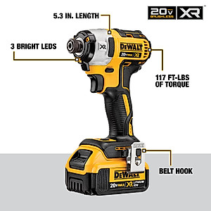 DEWALT 20V MAX Hammer Drill and Impact Driver, Cordless Power Tool Combo Kit with 2 Batteries and Charger (DCK299P2)