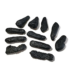 1pc Indochinite Super Black Tektite 38-67mm Specimen Very Rare Glass Naturally Formed from Meteorite Impact & Found in The Vietnam Area of The Strewnfield