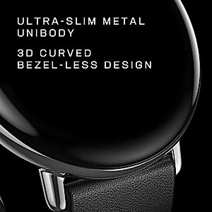 Amazfit Zepp E Circle Men's Smart Watch for Android Phone iPhone Health Fitness Tracker, 5 ATM Waterproof, Always On Display, Heart Rate, Blood Oxygen, Sleep, Stress Monitoring, Polar Night Black