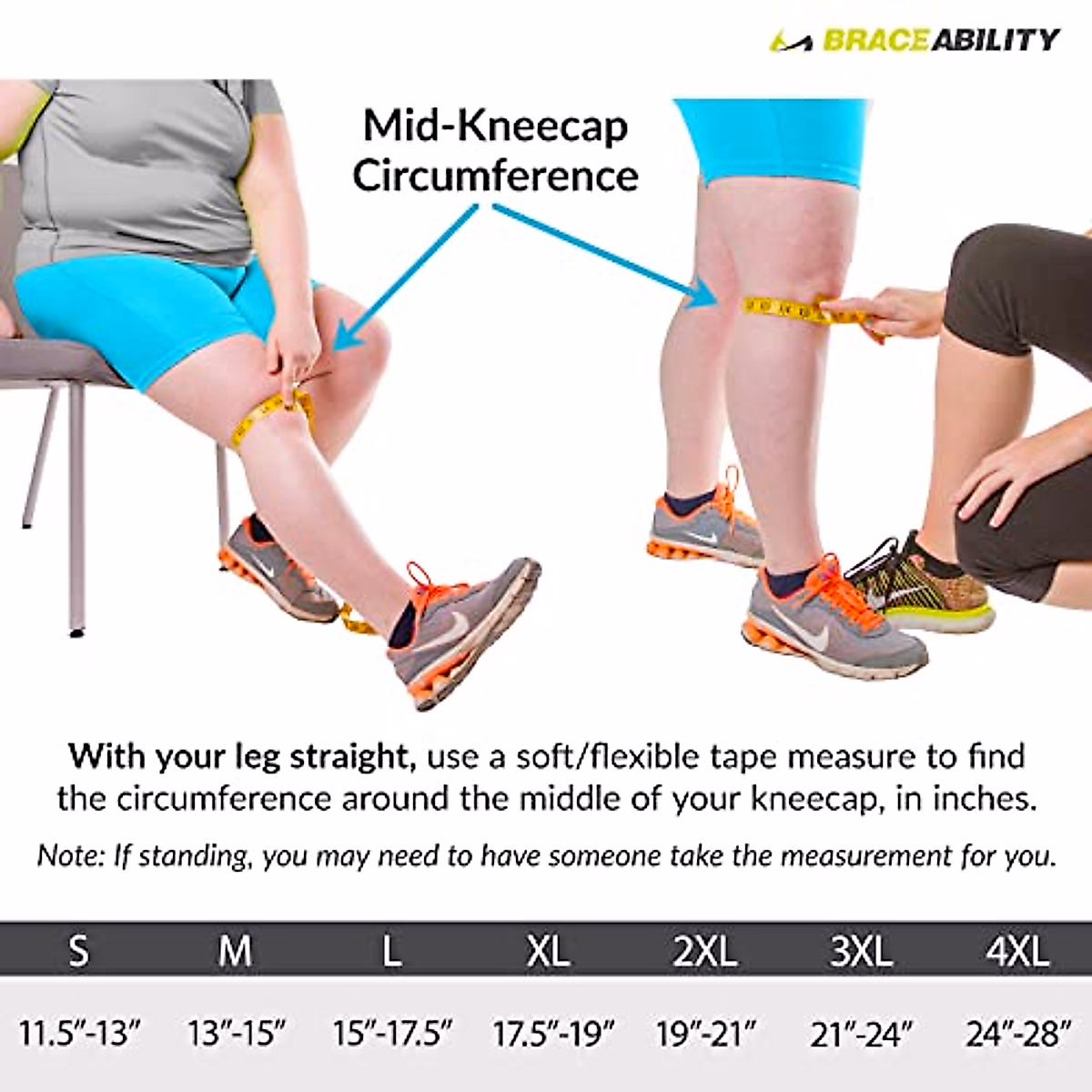 BraceAbility Patellar Tracking Knee Brace - Running, Exercise, Basketball Support Sleeve Stabilizer for Post Kneecap Dislocation, Tendonitis, Ligament, Patellofemoral and Meniscus Injuries (Medium)