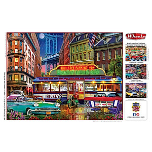 MasterPieces 750 Piece Jigsaw Puzzle for Adults and Family - Ricky's Diner Car - 18" x 24"