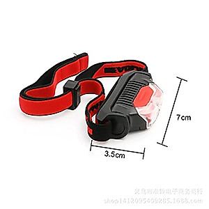 ICOBES Headlamp Mini Head Lamp 4 Modes Waterproof White+2*LED Red Flashlight Headlight Headlamp Torch Lanterna
