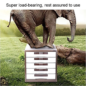 Desktop File Cabinet - Desktop Storage Box With Drawers, Flat File Cabinet, 7-Layer Drawer Storage Organization, With Lock Drawer Organizer, Suitable For Office Supplies, Aluminum Alloy ( Size : B )
