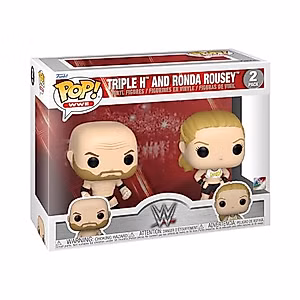 Funko POP! WWE: Triple H and Ronda Rousey, 2-Pack - Collectable Vinyl Figure - Gift Idea - Official Merchandise - for Kids & Adults - Sports Fans - Model Figure for Collectors and Display
