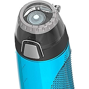 Thermos Intak 24-Ounce Tritan Hydration Bottle with Meter (Teal), One Size,