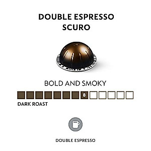 Nespresso Capsules VertuoLine, Altissio, Medium Roast Espresso Coffee, 50 Count Coffee Pods & Capsules VertuoLine, Double Espresso Scuro, Dark Roast Espresso Coffee, 30 Count Coffee Pods, Brews 2.7oz