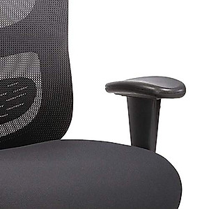 HON Sadie Big and Tall Office Chair Mesh Back Ergonomic Computer Desk Chair Heavy Duty 400 lb Max - Adjustable Arms, Lumbar Support, Comfortable Seat Cushion, 360 Swivel Rolling Wheels - Black