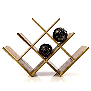 Wine Rack Wine Holder Wine Storage 8 Bottle Rack Horizontal Storage Compact Design Made of Organic Bamboo by Intriom Bamboo Collection