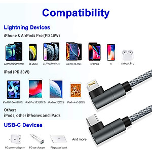 Heartbeats iPhone Fast Charger 6FT [MFi Certified] USB C to Lightning Cable 90 Degree iPhone 13 Charging Cable Compatible with iPhone 13/12/12 Mini/12 Pro/11 Pro Max/X/XS/XR/8, iPad 8th(Red)