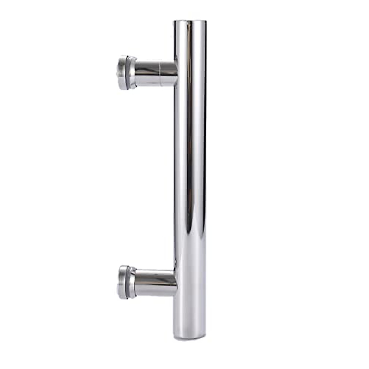 SIMPHONY 12 inches Heavy-Duty Commercial Grade-304 Stainless Steel Push Pull Door Handle/Sliding Barn Door Handle Set/Glass Door Pulls,Hardware - Fit Doors 1/2 to 2 ''