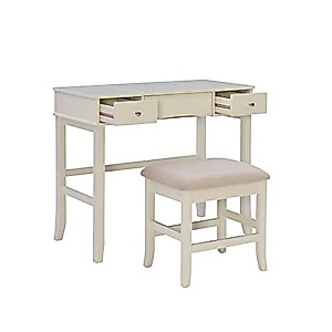 Linon Set, Cream Jackson Vanity, 30" x 36" x 18",