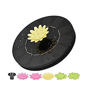 XXXDXDP Floating Leaf Petal Solar Fountain Bird Bath Pool Pond Fountain Home Decoration Outdoor Garden Courtyard Waterfall
