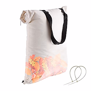 Universal Leaf Vacuum Blower Bag Bottom Debris Dump Bag - for Vacuum Leaf Blowers and Ultra Blower Rake, Compatible with Craftsman Black+Decker Husqvarna Toro Leaf Blower Bag Replacement