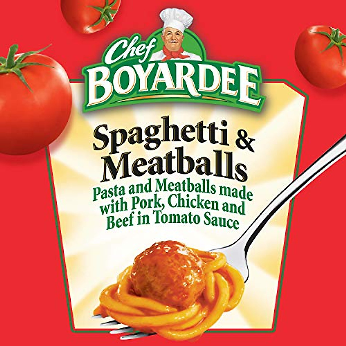 Chef Boyardee Spaghetti and Meatballs, 14.5 oz, 24 Pack
