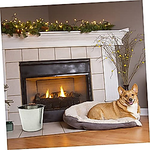Luxshiny Metal Bucket Cm Accessory Pits Ash Multi-use Buckets Wear-resistant Practical Garden Home Bin Incinerator Money Fireplace Pit Burn Multi-function with for Metal Handheld Ash Bucket