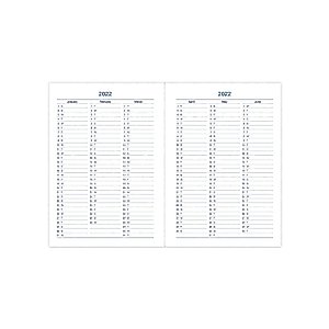 Letts Dazzle A6 week to view 2022 diary - turquoise