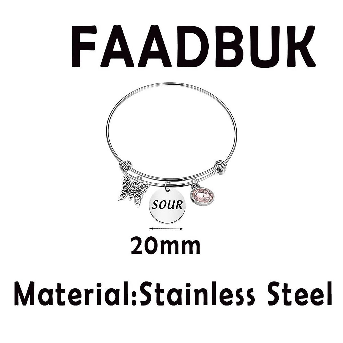 FAADBUK Singer Inspired Gift Singer Fans Gift Singer Gift Singer Bracelet (sour bracelet)
