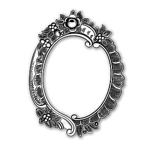 Sizzix 3D Impresslits Embossing Folder 665016 Floral Frame by Tim Holtz One Size, Multicolor