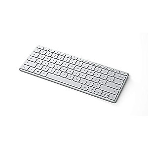 Microsoft Designer Compact Keyboard - Glacier. Standalone Wireless Bluetooth Keyboard. Compatible with Bluetooth Enabled PCs/Mac