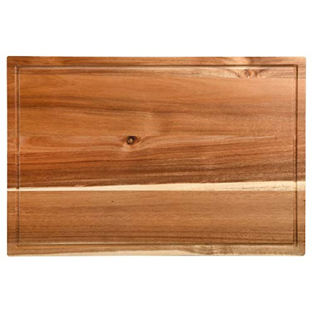 Kenmore Kenosha Heavy Duty Acacia Wood Extra Large Cutting Board W/Juice Grove, 24x16-inch