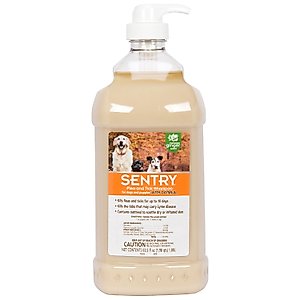 SENTRY Oatmeal Flea and Tick Shampoo for Dogs, Rid Your Dog of Fleas, Ticks, and Other Pests, Hawaii Ginger Scent, 63.5 oz