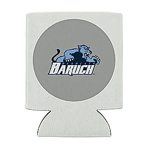 Baruch College Secondary Logo Can Cooler - Drink Sleeve Hugger Collapsible Insulator - Beverage Insulated Holder
