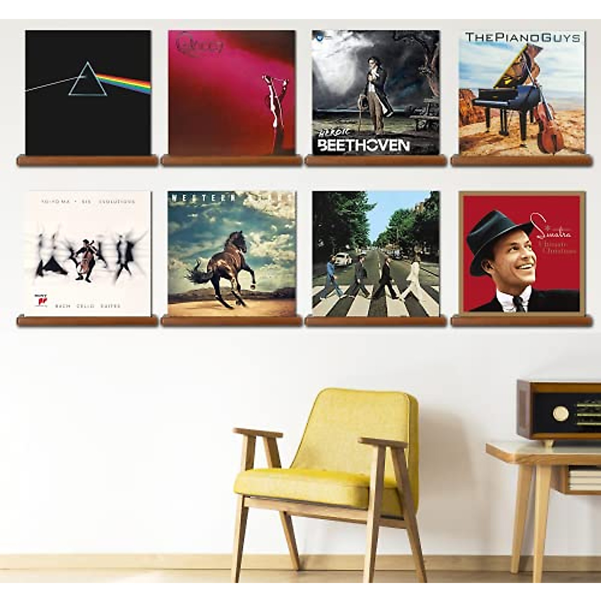 LABEND HOME Vinyl Record Shelves Set of 8