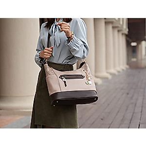 MKF Collection Shoulder Bag for Women, Wristlet Wallet Purse Top-Handle Hobo Bag