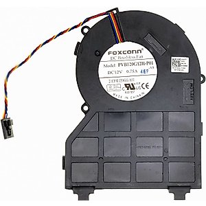 CPU Cooling Fan for Dell OptiPlex 790 390 990, Foxconn PVB120G12H-P01 J50GH-A00 J50GH 0J50GH, DC12V 0.75A 4-Wire/5-pin SFF Small Chassis Fan, 1-Year Warranty