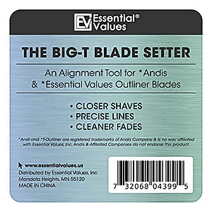 Essential Values Blade Setter #04880, Compatible with Andis Outliner Blades | The Alignment Tool for Tighter, Sharper, Cleaner Cuts, and Fades