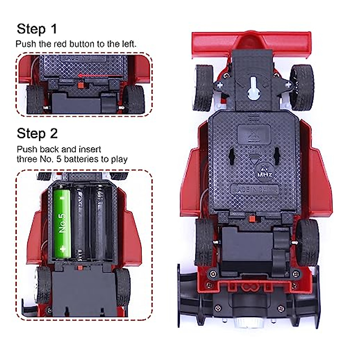 AISYAH Remote Control Car - Spray Car with Lights Control Car, Red Drift Racing Sport Control Cars Toy, Remote Control Car for Boys 8-12, 6 Year Old Boy Gifts