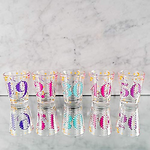 Pavilion Gift Company 19th 2 oz Birthday Shot Glass, Purple