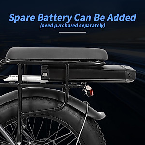 AIWARGOD Folding Electric Bike for Adults, 750W Electric Bicycle with 36V 22.5Ah Dual Removable Battery, 20" Fat Tire Foldable ebike with 7-Speed Gears, 30MPH Step Through Ebike