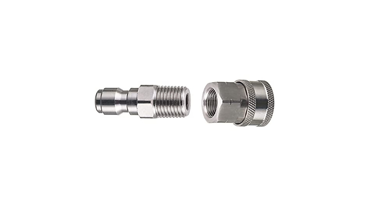 RIDGE WASHER 1/4 Pressure Washer Couplers - Heavy Duty 5000 PSI