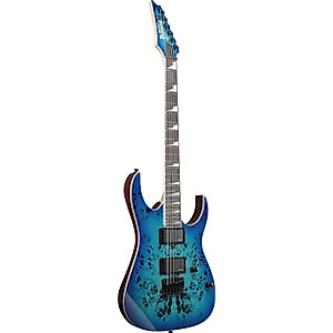 Ibanez GRG 6 String Solid-Body Electric Guitar, Right, Aqua Burst, Full (GRGR221PAAQB)