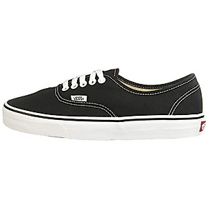 Vans Unisex Authentic Black Canvas VN000EE3BLK Mens 8.5, Womens 10