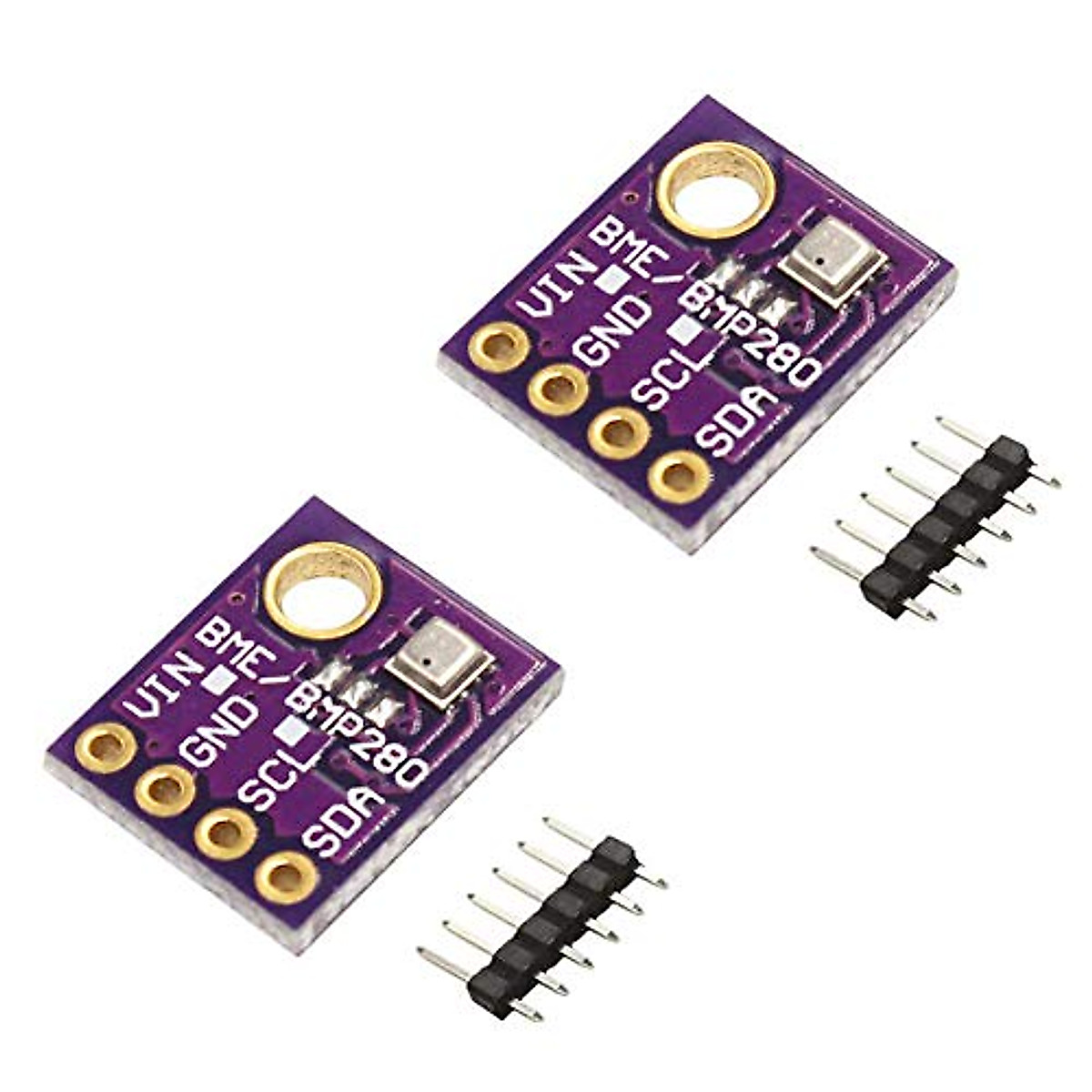 ACEIRMC BME280 Digital 5V Temperature Humidity Sensor Atmospheric Barometric Pressure Board IIC I2C Breakout for Arduino (Pack of 2)