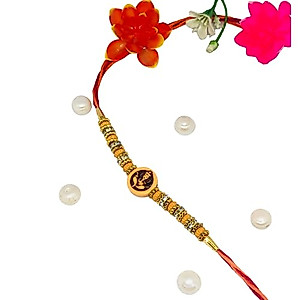 Siddhivinayak Ganesha Rakhi for Brothers, Rakhi Bracelet for Brother, Assorted Handmade Rakhi, Fancy Rakhi, Rakhi Thread