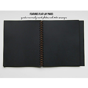 Birthday Party Guest Book, Rose Gold Party Decorations, Guest Book Polaroid, 90 Black Pgs. 8.5"x8.5". Sweet 16 Guest Book Quincenera Party, Birthday Guestbook 50th, Guest Book 1st Birthday (BK)