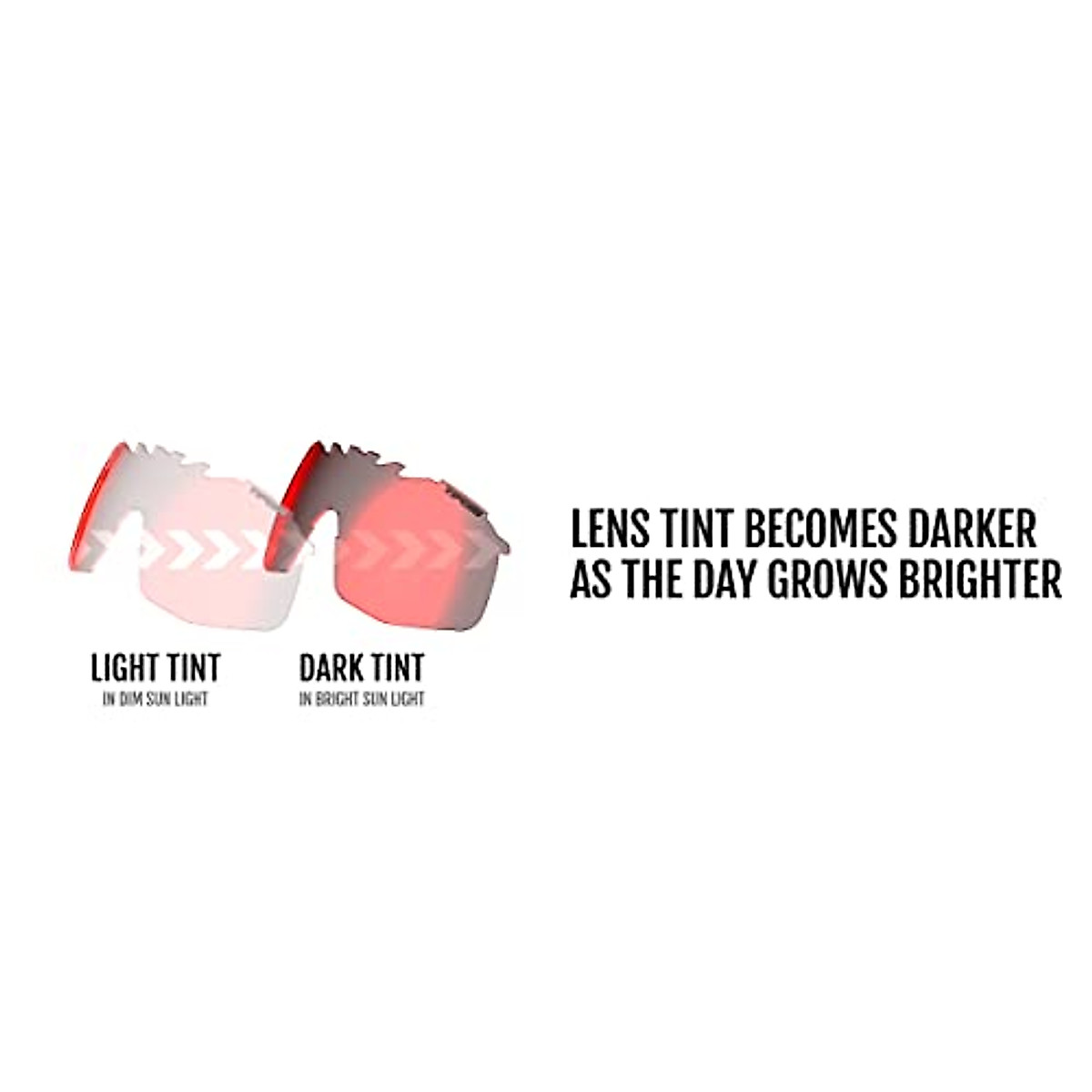 Tifosi Optics Sledge Lite Sunglasses (Matte Black, Clarion Red Fototec)