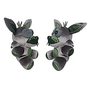 XSmart Mall | Phantom Foxy/Foxy Plush/Burnt Foxy | Special Version/Fan Made | Black | Night Plush Toy, Stuffed Animal, Gifts for Kid, Girls, Boys | 6"