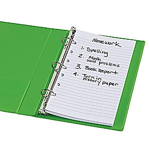 Avery Mini Binder Filler Paper, College Ruled, 5-1/2" x 8-1/2", 100 Sheets Per Pack, 4 Packs (14230)