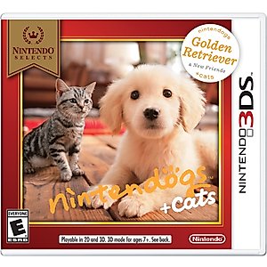 Nintendo Selects: Nintendogs + Cats: Golden Retriever and New Friends - Nintendo 3DS (Renewed)